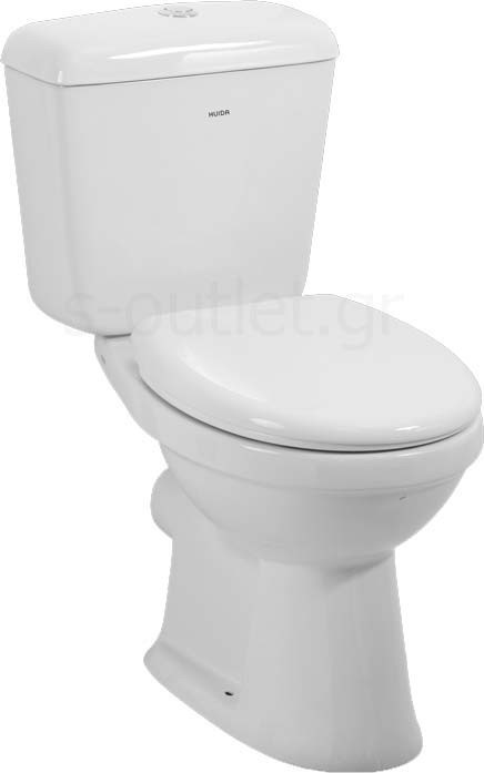 Λεκάνη ΧΠ με Καζανάκι και Κάλυμμα Huida Porta New 17-0258 | Kerkyra Stores