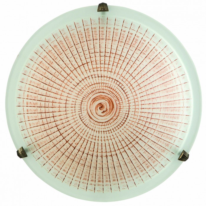 ΠΛΑΦΟΝΙΕΡΑ ΟΡΟΦΗΣ ΓΥΑΛΙΝΗ ΜΕ ΝΤΟΥΙ Ε27 Φ30cm 230V ΚΑΦΕ 2126-2/1 ...
