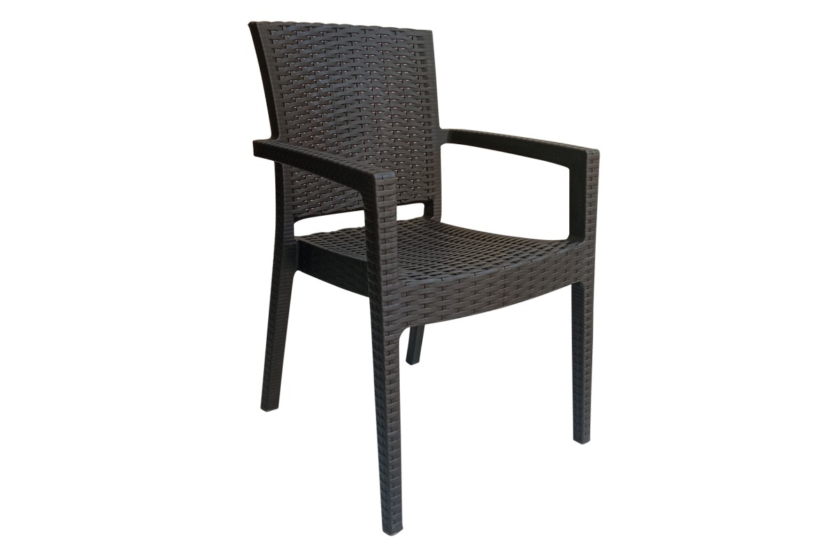 Πολυθρόνα πλαστική τύπου Rattan Artemis 24964 | Kerkyra Stores